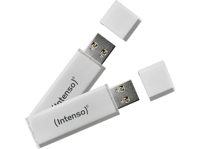 INTENSO Ultra Line Doppelpack USB-Stick, 64 GB, 70 MB/s, Silber USB ...