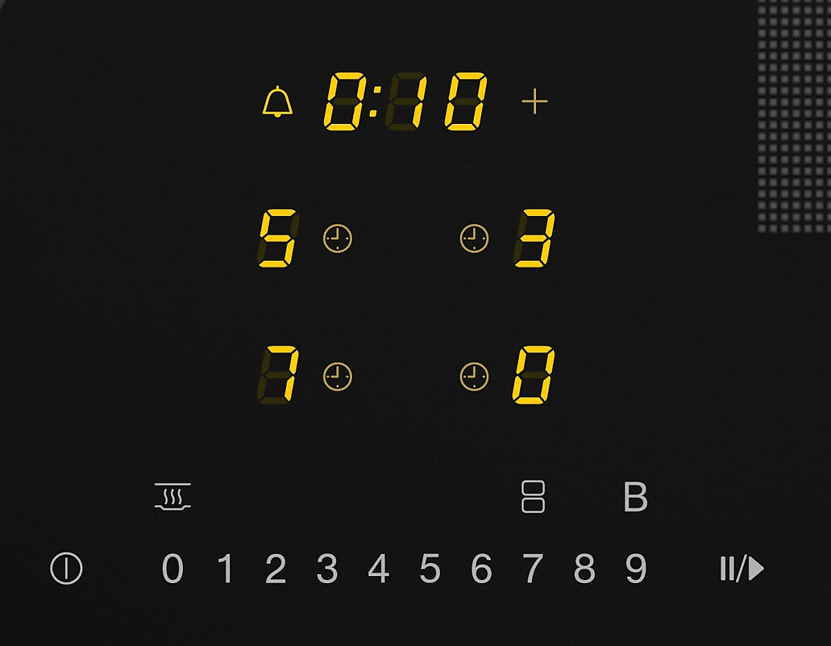 MIELE KM 7464 FL Induktionskochfeld (620 mm breit, 4 Kochfelder ...