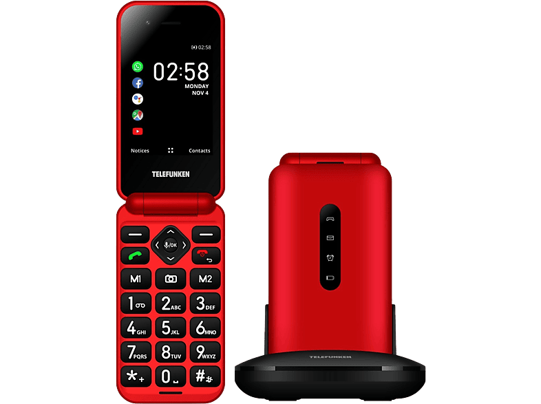 REACONDICIONADO Seminuevo Muy bueno Móvil | Telefunken S740, Plegable ...