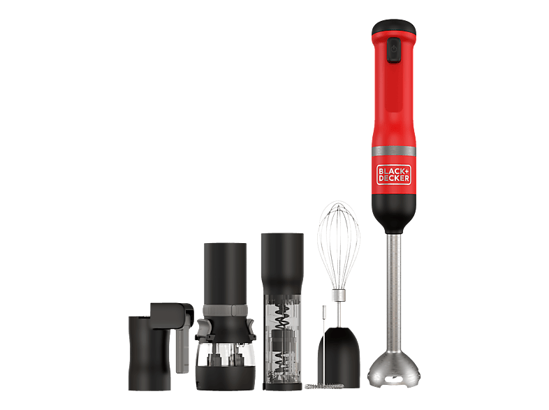 BLACK+DECKER BCKM1016KSR | Akku-Stabmixer-Set (Schwarz/Rot) | MediaMarkt