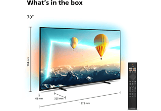 LED TV PHILIPS 70PUS8007/12 LED TV (Flat, 70 Zoll / 177 cm, UHD 4K ...