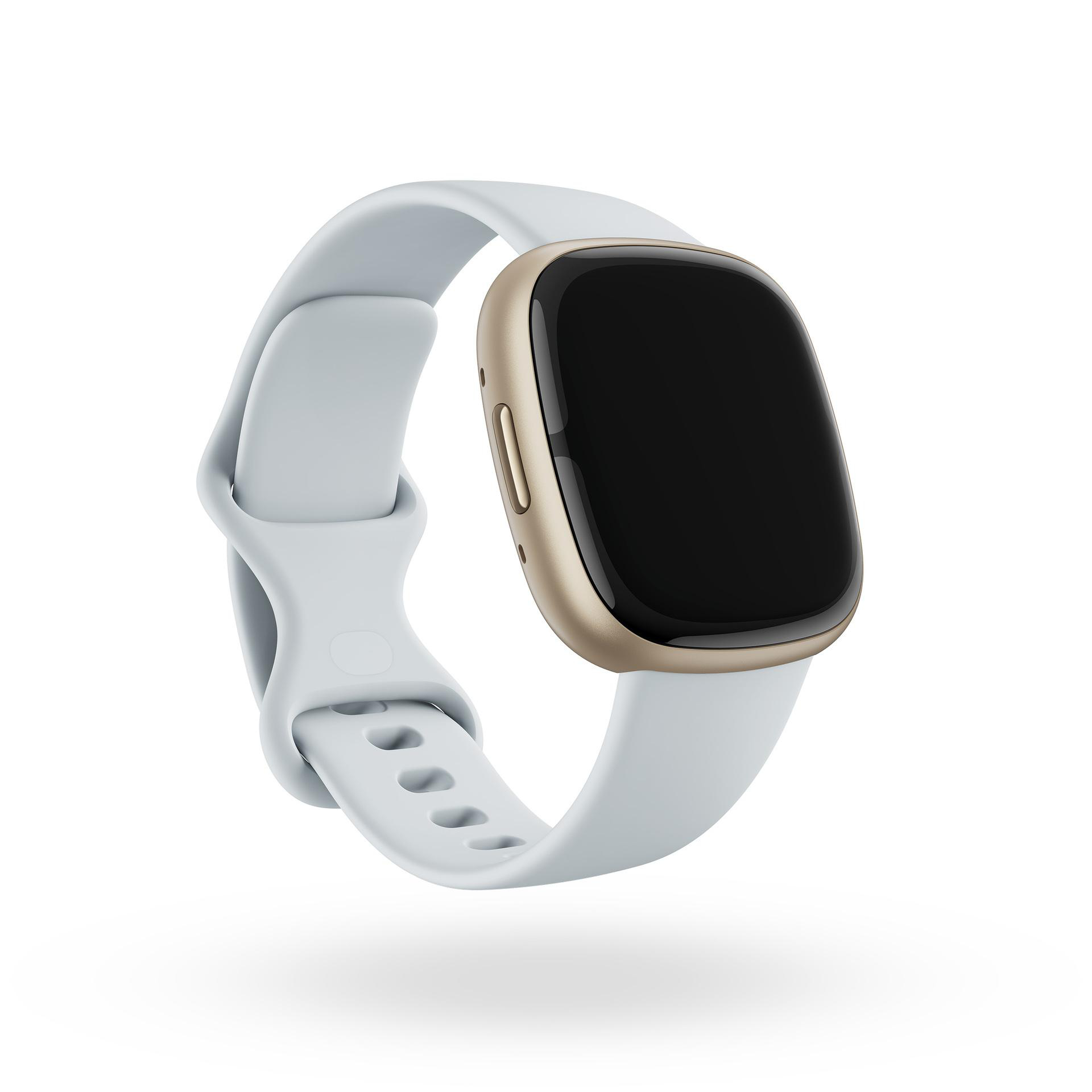FITBIT Sense 2 Smartwatch Blue Mist/Soft Gold bei MediaMarkt