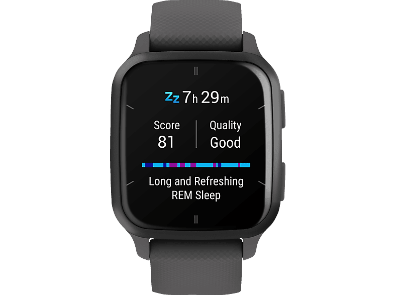 GARMIN VENU SQ 2 Smartwatch Silikon, 20 mm, Shadow Gray/Slate ...