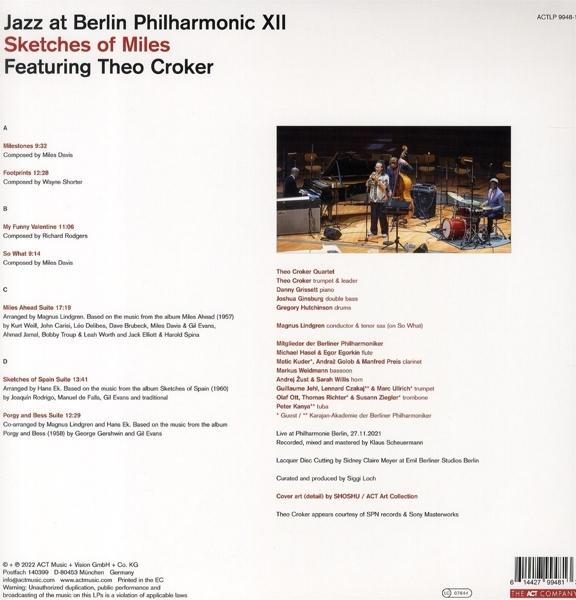 Theo Quartet Jazz At Berlin Phil.xii/croker | Sketches Of Miles (180g ...
