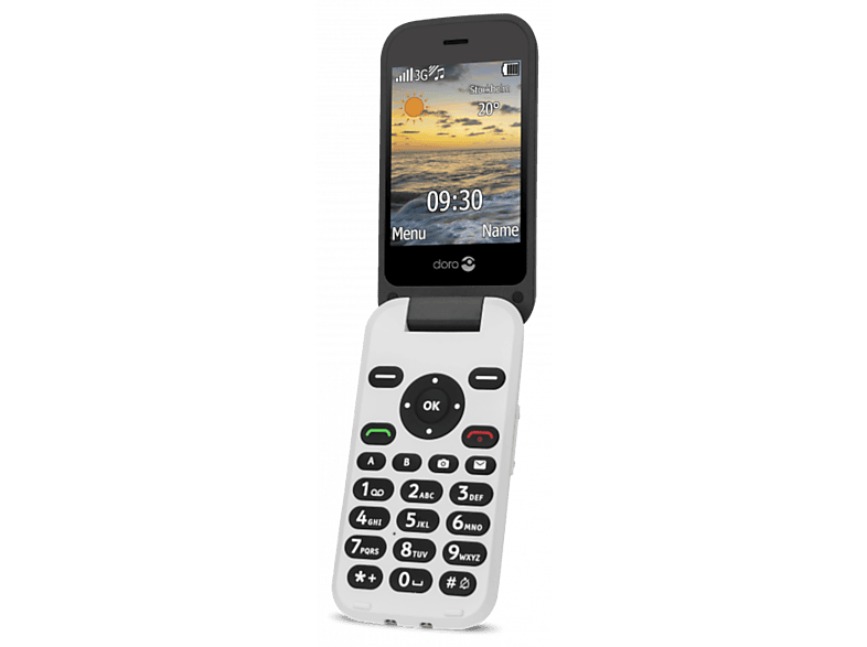 DORO 6620 | 3G Klaptelefoon (Zwart-Wit) | MediaMarkt