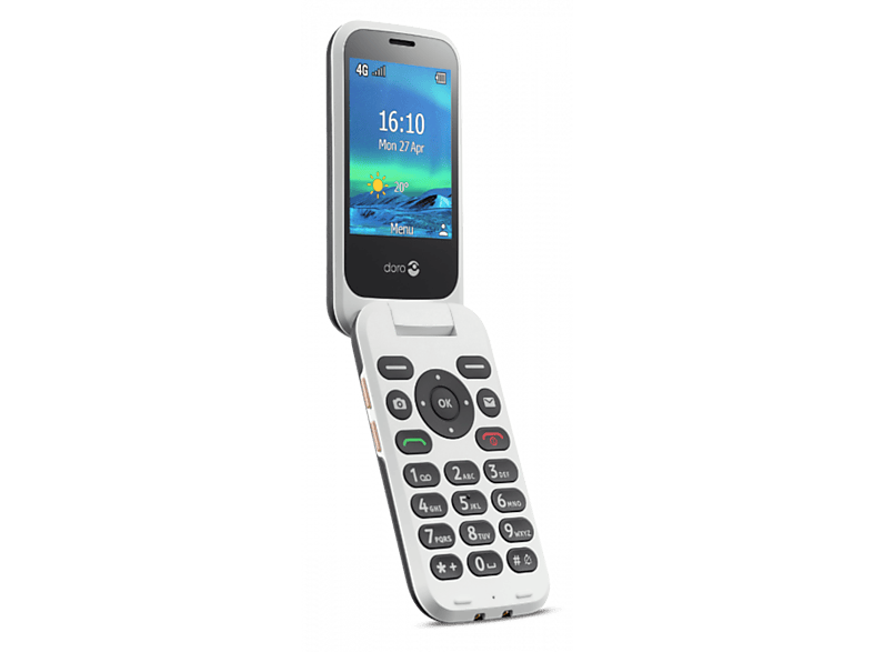 DORO 6880 | 4G Eenvoudige Klaptelefoon (Zwart-Wit) kopen? | MediaMarkt