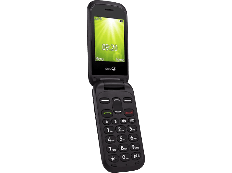 DORO 2404 | 2G Eenvoudige Klaptelefoon (Zwart) | MediaMarkt