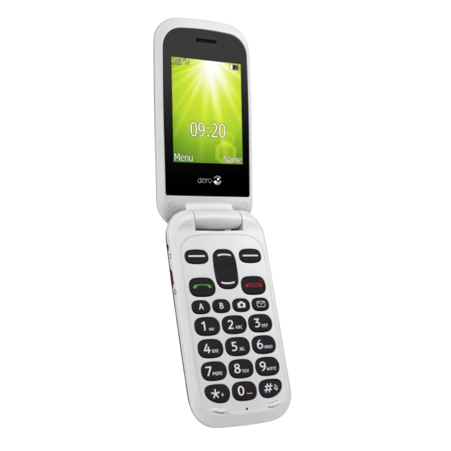 DORO Doro 2404 | 2G Eenvoudige Klaptelefoon (Rood-Wit) kopen? | MediaMarkt