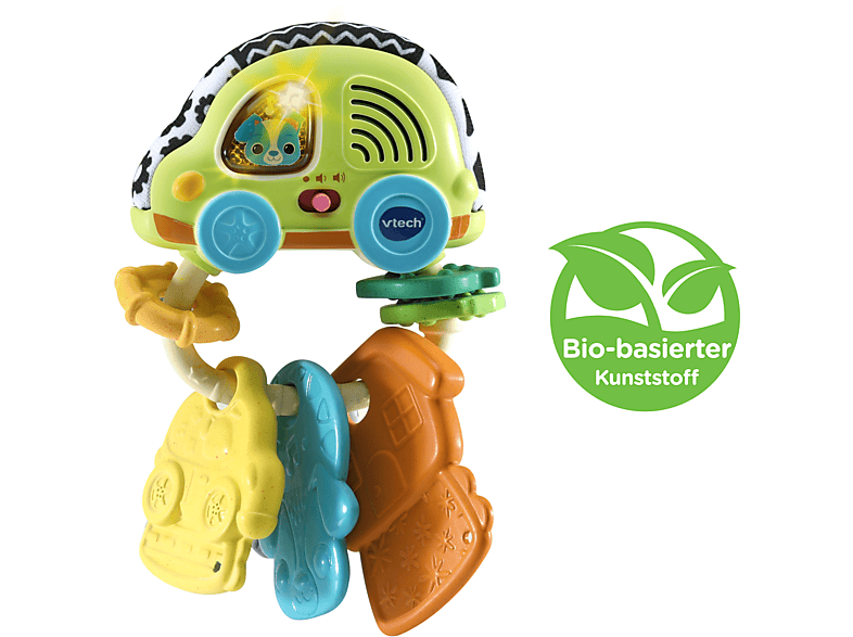 VTECH Babys Autoschlüssel Rassel+Beißhilfe, Mehrfarbig Rassel+Beißhilfe ...