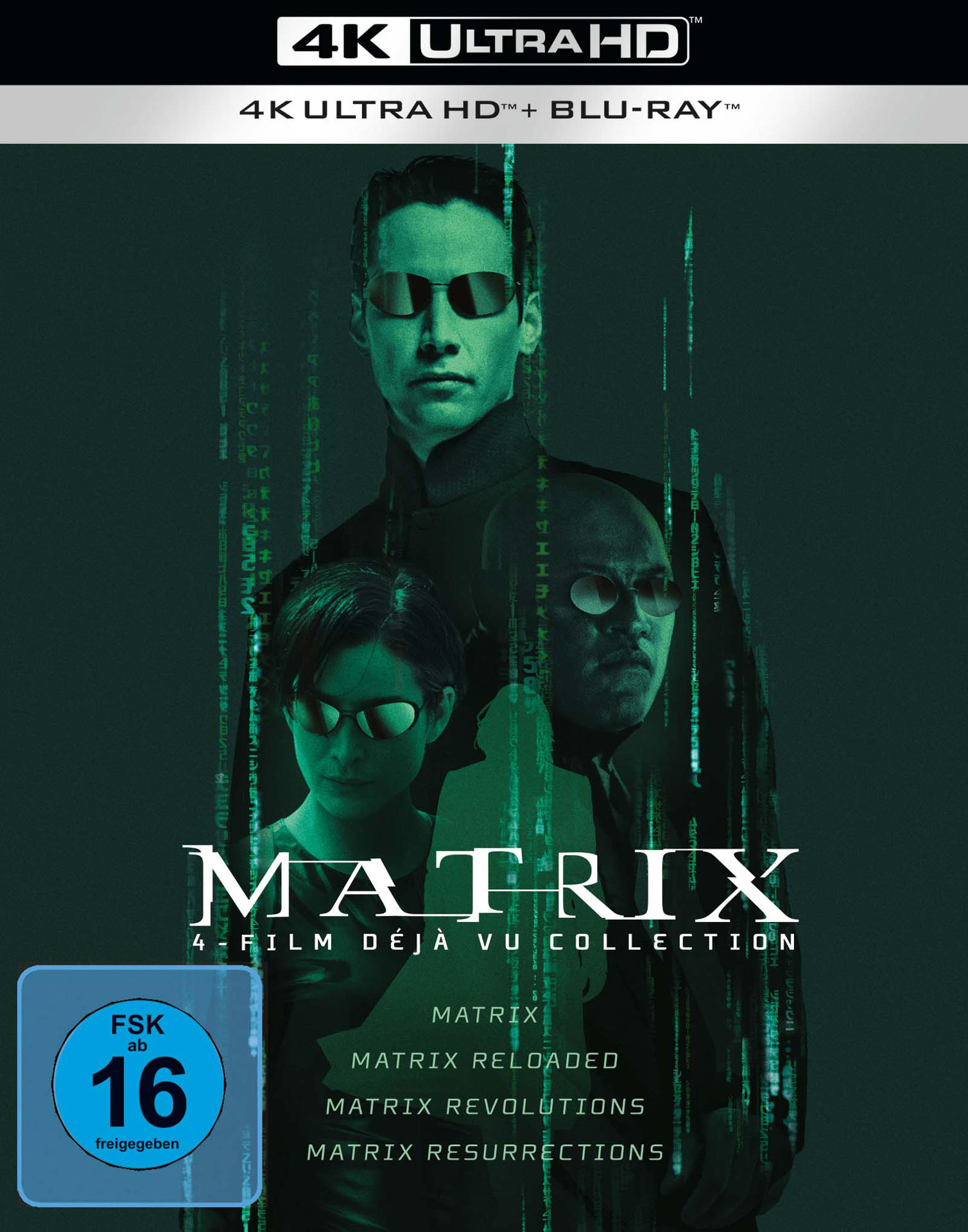 Matrix 4-Film Déjà Vu Collection [4K Ultra HD Blu-ray + Blu-ray ...