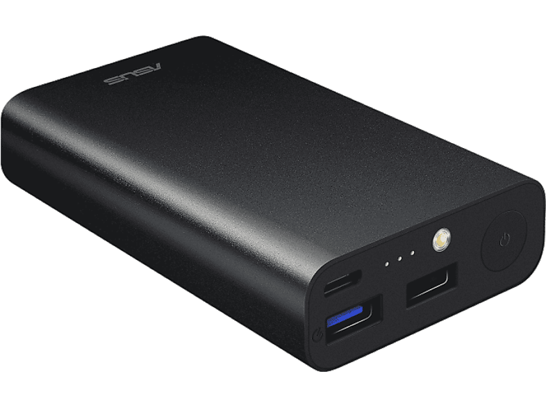 ASUS ZenPower 10050C kompakt powerbank, QC 3.0, 10050 mAh, USB-A és Type-C, fekete (90AC02V0 ...