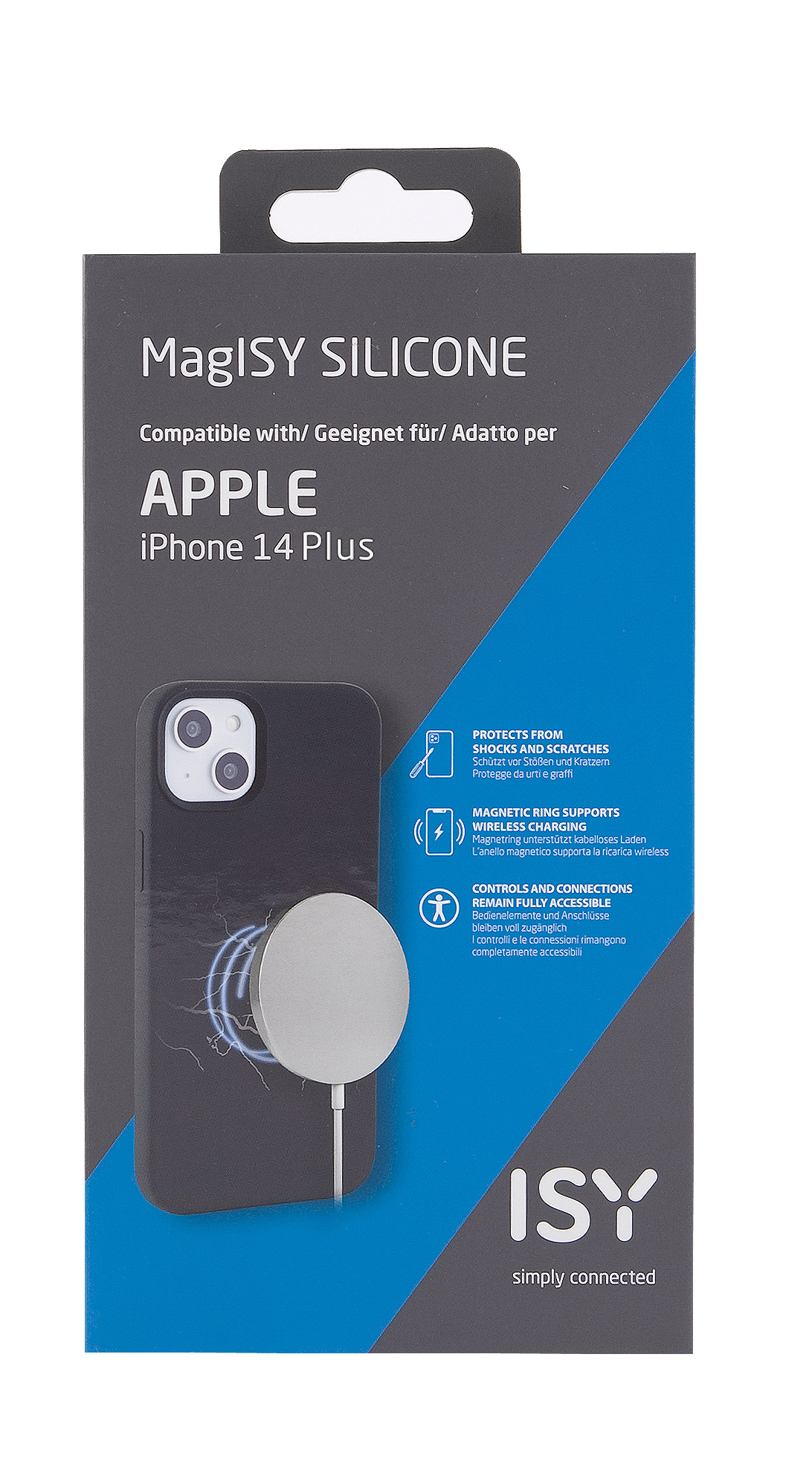 ISY ISC-2430, Backcover, Apple, iPhone 14 Plus, Schwarz | MediaMarkt