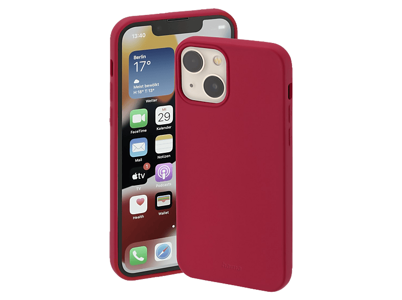 HAMA Finest Feel, Backcover, Apple, iPhone 14, Rot | MediaMarkt