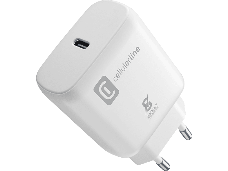 CELLULAR LINE Super Fast Charger | Ladegerät (Weiss) | MediaMarkt