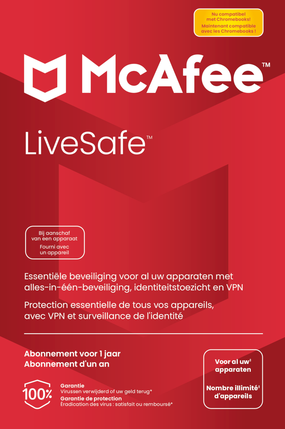 McAfee LiveSafe Attach voor 1 apparaat voor 1 jaar (Windows, Mac ...