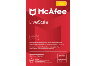 McAfee LiveSafe Attach voor 1 apparaat voor 1 jaar (Windows, Mac ...