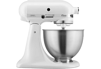 KITCHENAID 5K45SSEFW + 5KSMVSA Classic robotgép matt fehér, szeletelő ...