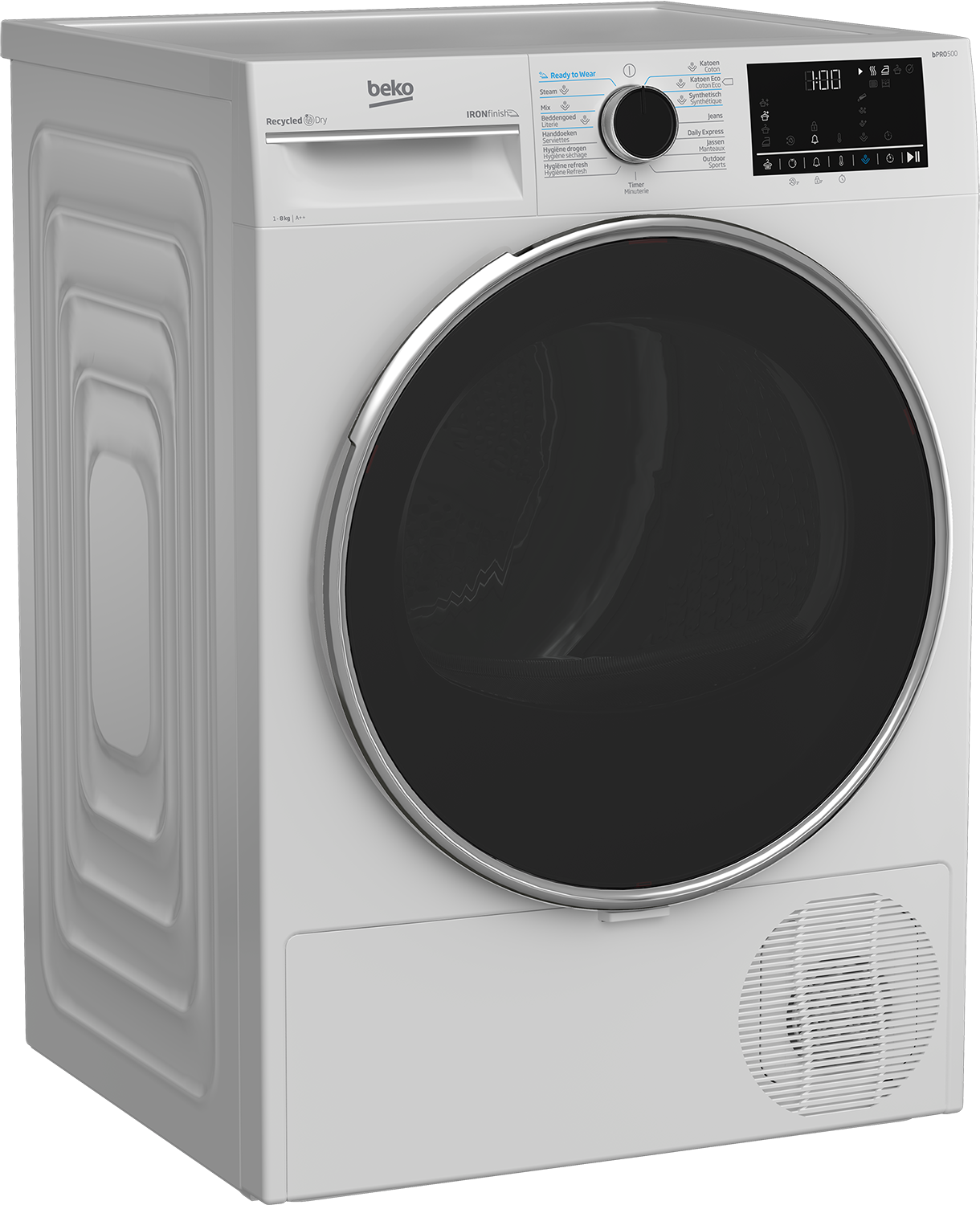 BEKO B5T682339W IronFinish | Warmtepompdroger - 8 kg - 63 dB ...