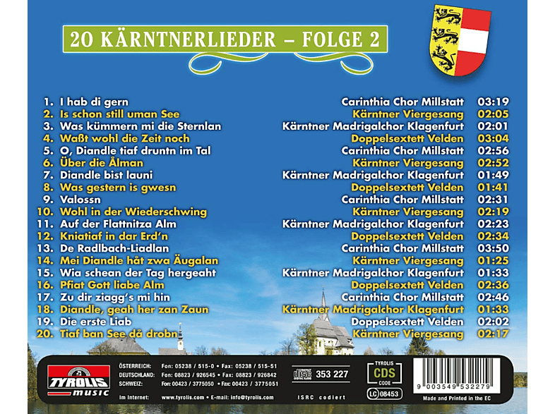 Diverse Interpreten | Bekannte Kärntner Chöre singen ihre schönsten ...