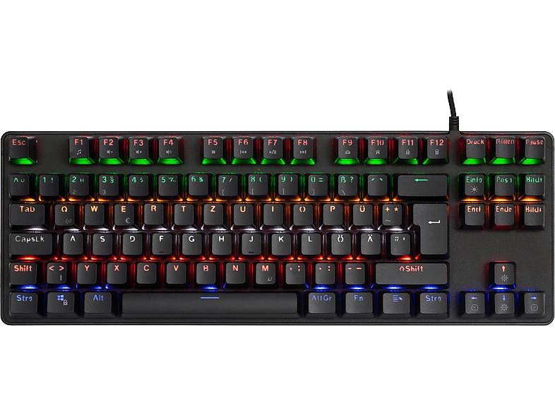 ISY Gaming Tastatur IGK-4000 TKL, Schwarz | MediaMarkt