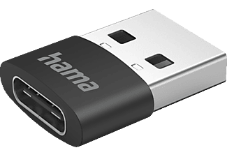 HAMA USB-A-Stecker auf USB-C-Buchse 3er Pack, Adapter, Schwarz USB ...