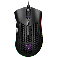 ISY IGM-4500-BK Honeycomb RGB Gaming Maus, Schwarz PC Mäuse | MediaMarkt