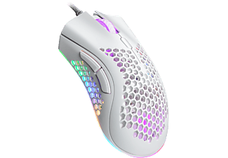 ISY IGM-4500-WT Honeycomb RGB Gaming Maus, Weiß PC Mäuse | MediaMarkt