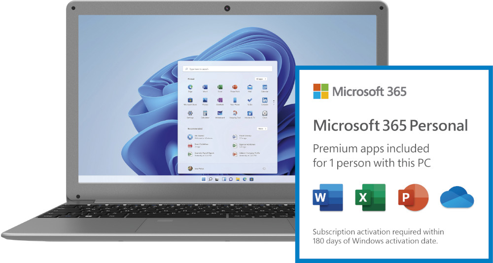 PEAQ PC portable Classic C151V Intel Celeron N4020 (400509)