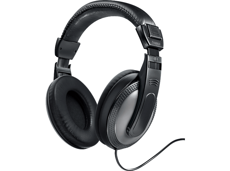 HAMA SHELL Sztereó fejhallgató, fekete-ezüst (184143) | MediaMarkt