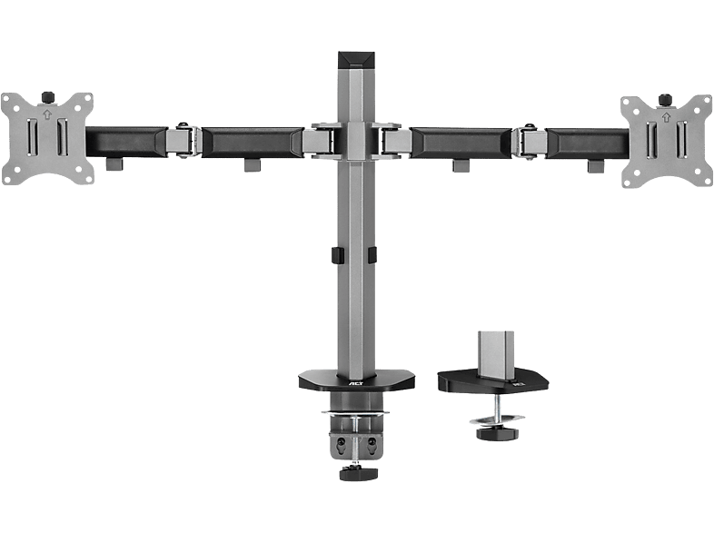 ACT AC8336 Monitorarm 2x Zilver | MediaMarkt