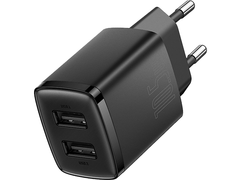 BASEUS Compact Dual 10.5W Seyahat Şarj Cihazı Siyah Fiyat & Özellik ...