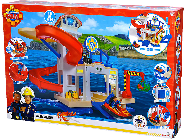 SIMBA TOYS Feuerwehrmann Sam neue Wasserwacht Spielzeugauto Mehrfarbig ...