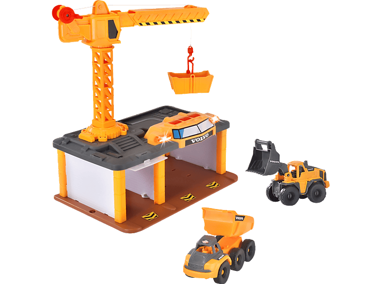 DICKIE-TOYS Volvo Construction Station, Try Me Spielset | MediaMarkt