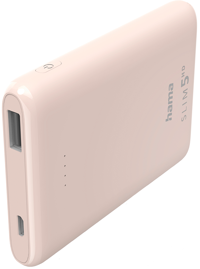 HAMA 201664 Power Pack Slim 5HD 5000 Roze kopen? | MediaMarkt