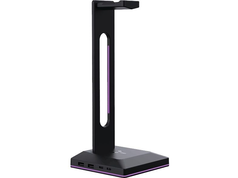 ISY RGB-Gaming-Headset-Ständer mit USB-Hub IGS-7000, Schwarz | MediaMarkt