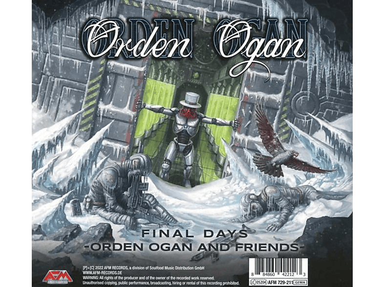 Orden Ogan | Final Days (Orden Ogan and Friends) (2CD Set) - (CD) Orden ...