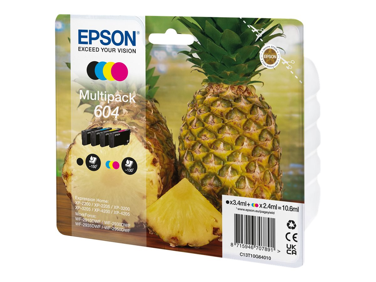 EPSON 604 Multipack | 4er-Pack Tintenpatrone Gelb, magenta, cyan ...