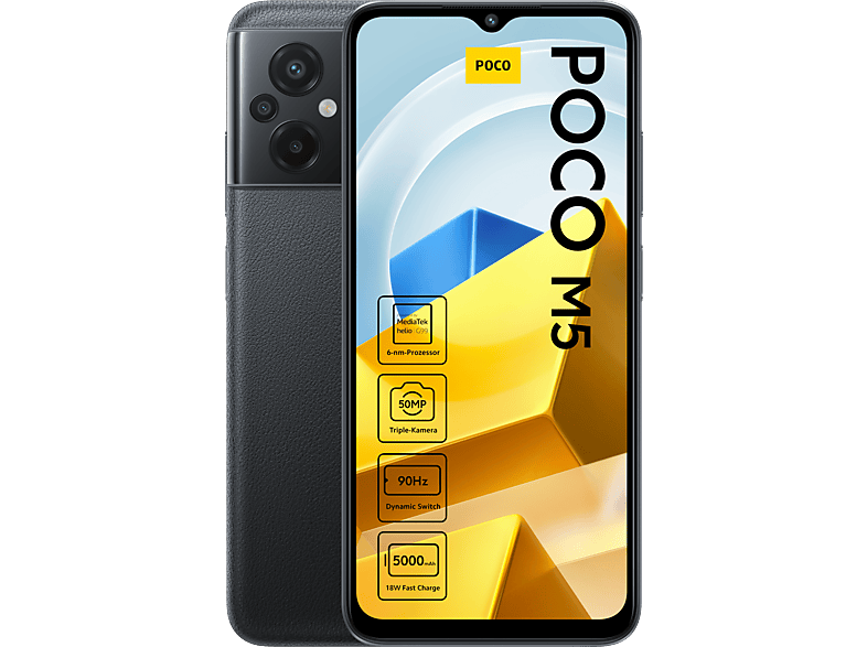 XIAOMI POCO M5 128 GB Black Dual SIM 128 Black Ja Smartphone | MediaMarkt