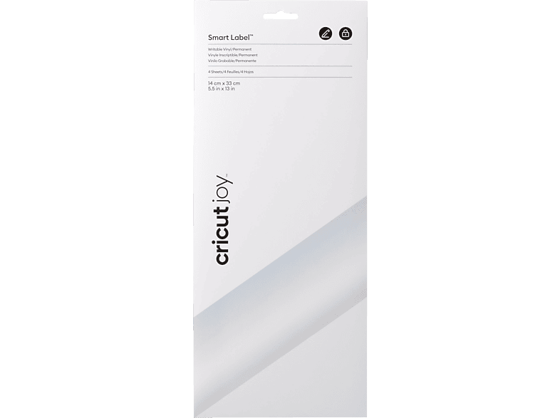 CRICUT Joy™ Smart Label™ beschreibbares Vinyl – permanent, Transparent ...