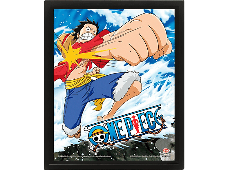 Póster 3D | SHERWOOD One Piece Gum Gum Pistol, Pástico, Efecto 3D ...