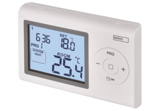 EMOS Vezetékes programozható elektronikus szobatermosztát, fehér (P5607 ...