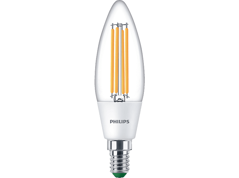 PHILIPS LED CLA 40W B35 E14 WH CL EELA SRT4 Lampe E14 Warmweiß 485 Lampen & Leuchten | MediaMarkt