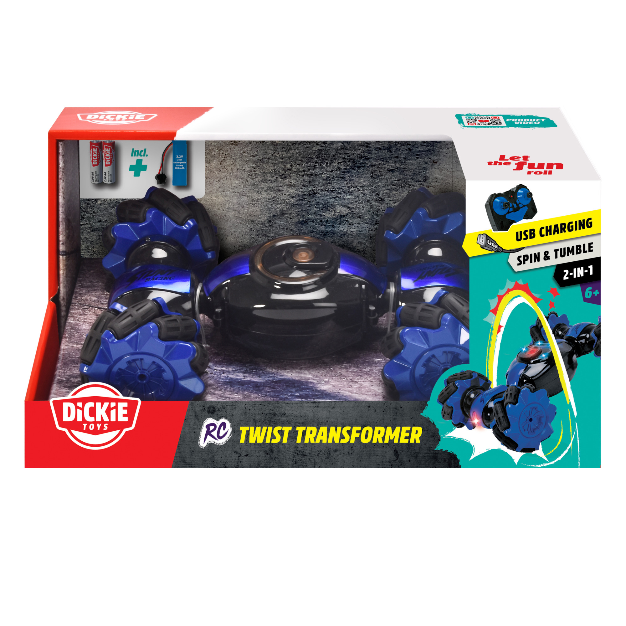 DICKIE-TOYS R/C Twist Transformer, RTR R/C Spielzeugauto Mehrfarbig ...