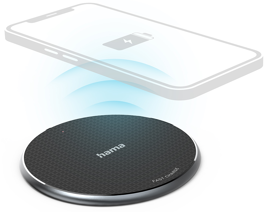 HAMA 201683 Draadloze oplader QI-FC10 10W Zwart kopen? | MediaMarkt