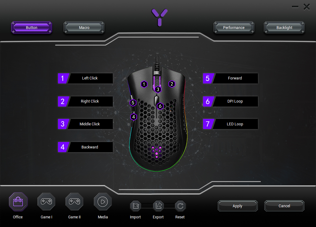 ISY IGM-4500-BK Honeycomb RGB Gaming Maus, Schwarz Gaming Maus ...