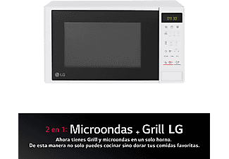 Microondas | LG MH6042DW, 700 W, Función Grill, 700 W, 20 l, Panel ...