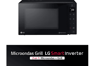 Microondas | LG MH6336GIB, 1000W, Grill, 23L, Negro
