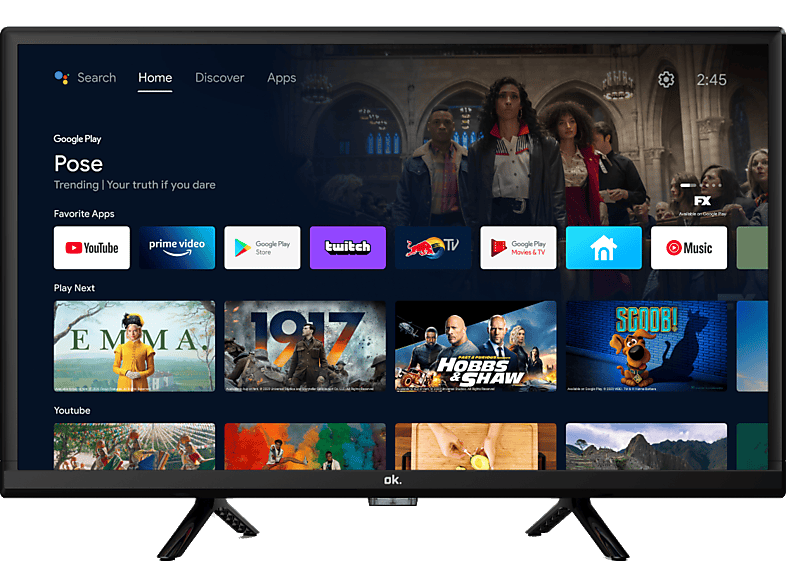 REACONDICIONADO Seminuevo(*) TV LED 24" | OK OTV 24AH-5022C, HD ready ...