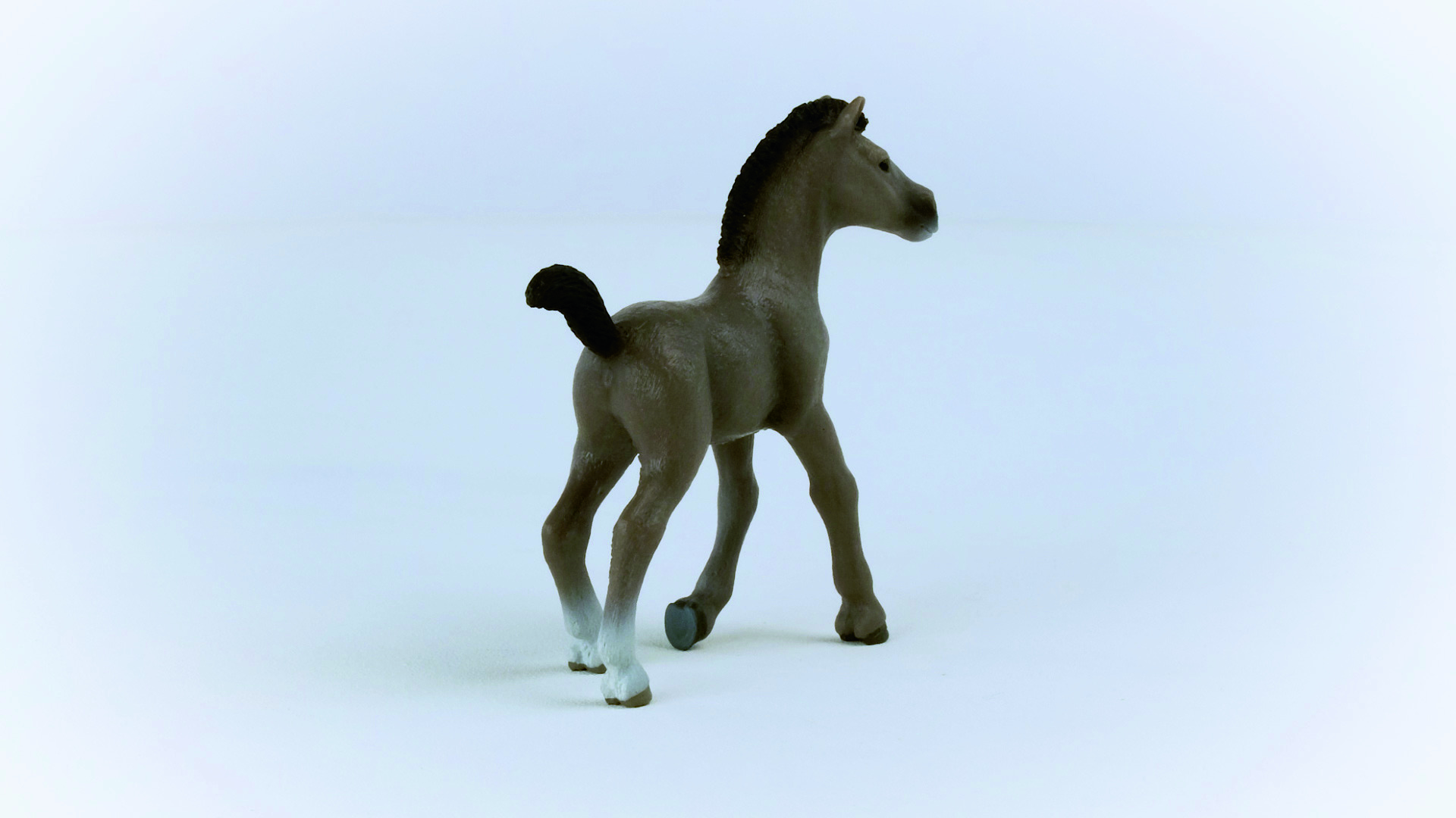 SCHLEICH 13957 Cheval de Selle Francais Fohlen Spielfigur Grau ...