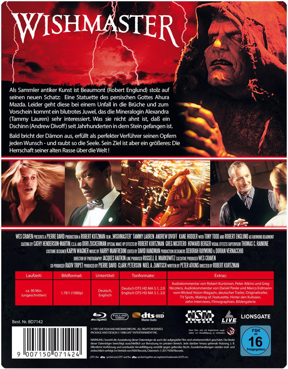 WISHMASTER (3D LENTICULAR FUTUREPAK) Blu-ray auf Blu-ray online kaufen ...